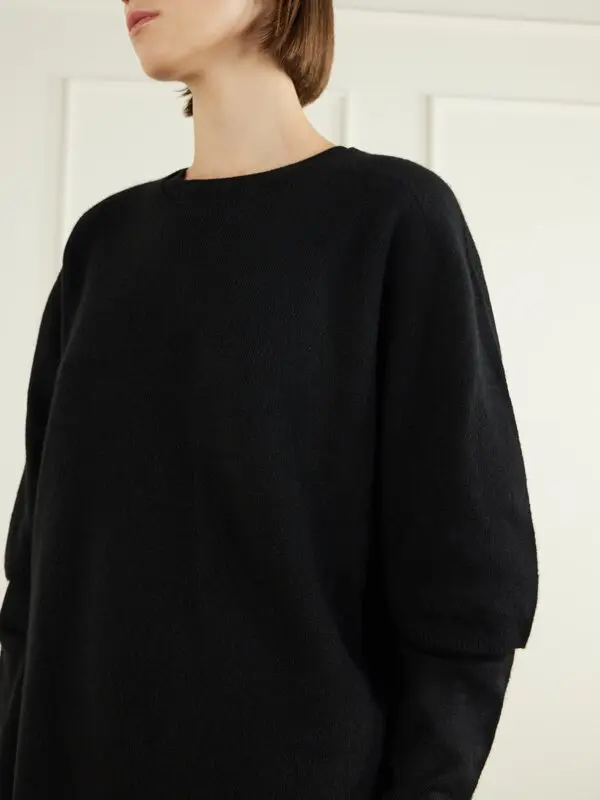 Nour Hammour Cobain Layered Cashmere Sweater