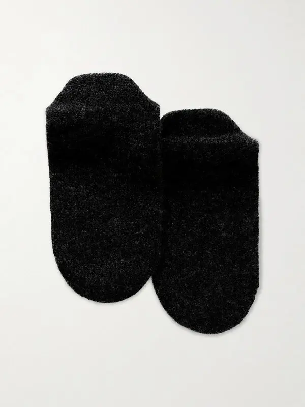 Nour Hammour Whit Wool And Cashmere-blend Tights - Black