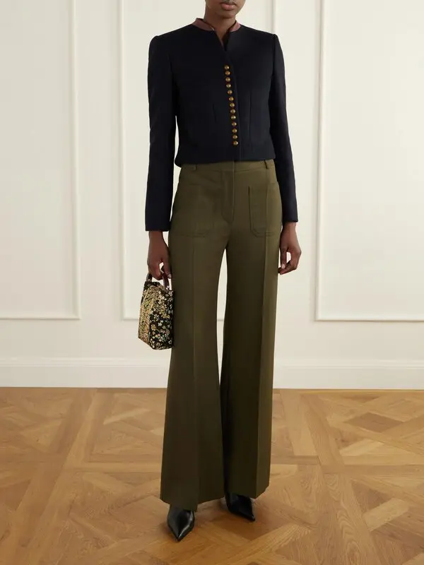 Etro Satin-trimmed Wool-blend Jacket