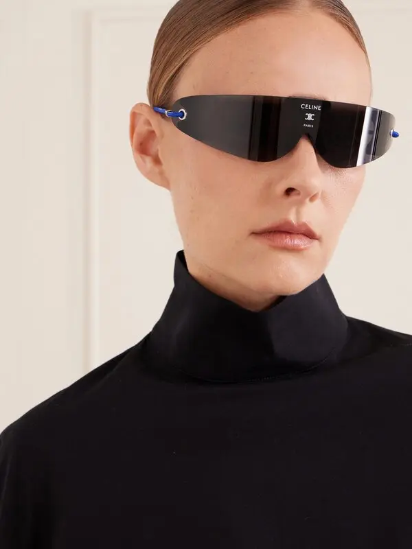 Celine Runner Shield-style Injection Sunglasses