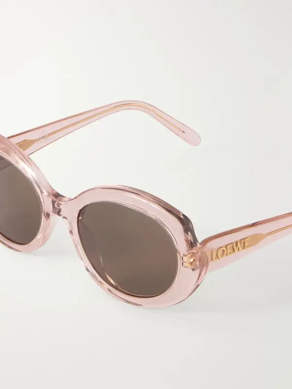 Loewe Oval Slim Oval-frame Acetate Sunglasses