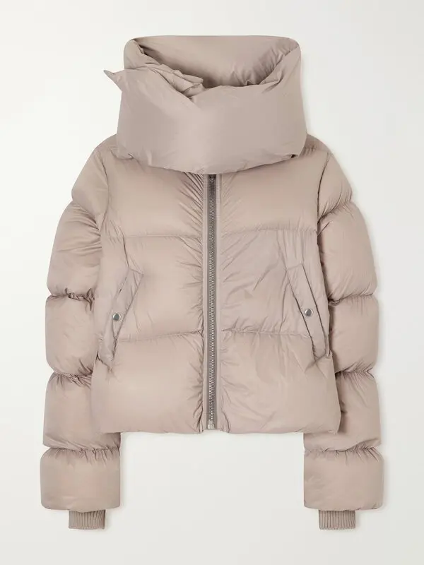 Rick Owens Tower Cropped Shell Down Jacket