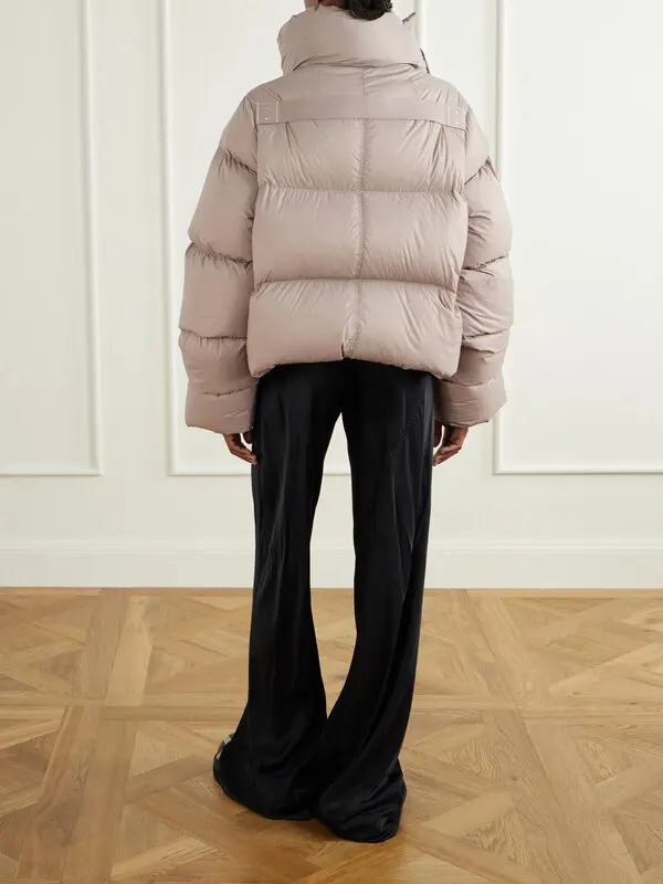 Rick Owens Tower Cropped Shell Down Jacket