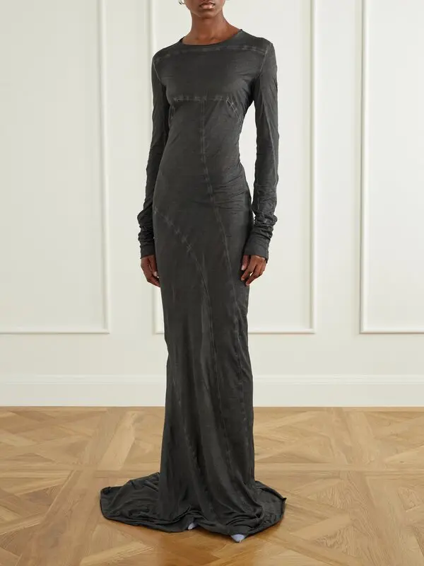 Rick Owens Cotton-mesh Gown
