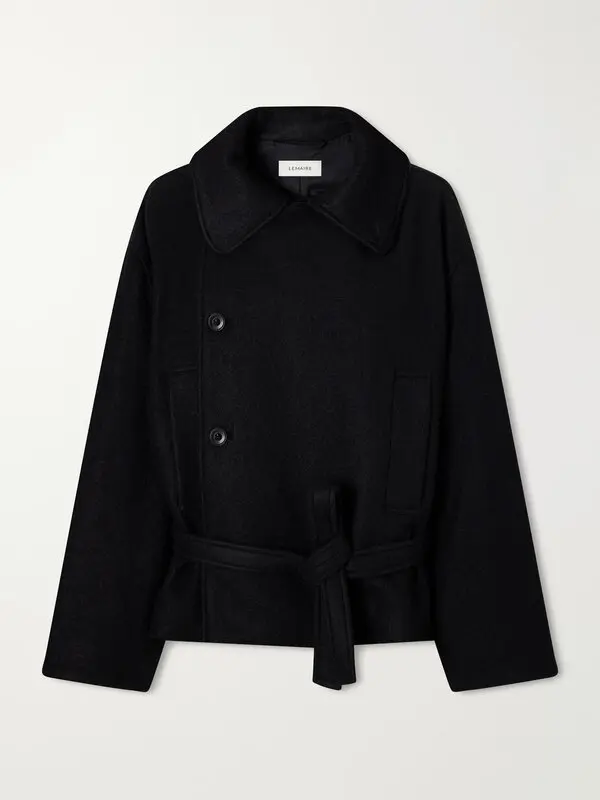 LEMAIRE Belted Wool And Alpaca-blend Coat