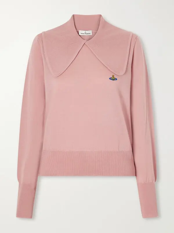 VIVIENNE WESTWOOD Tie Bea Wool Polo Sweater
