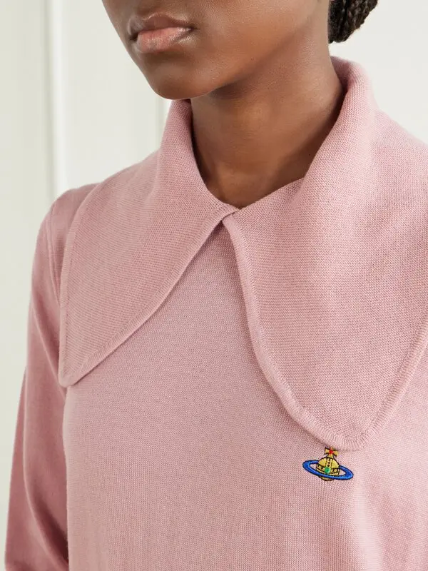 VIVIENNE WESTWOOD Tie Bea Wool Polo Sweater