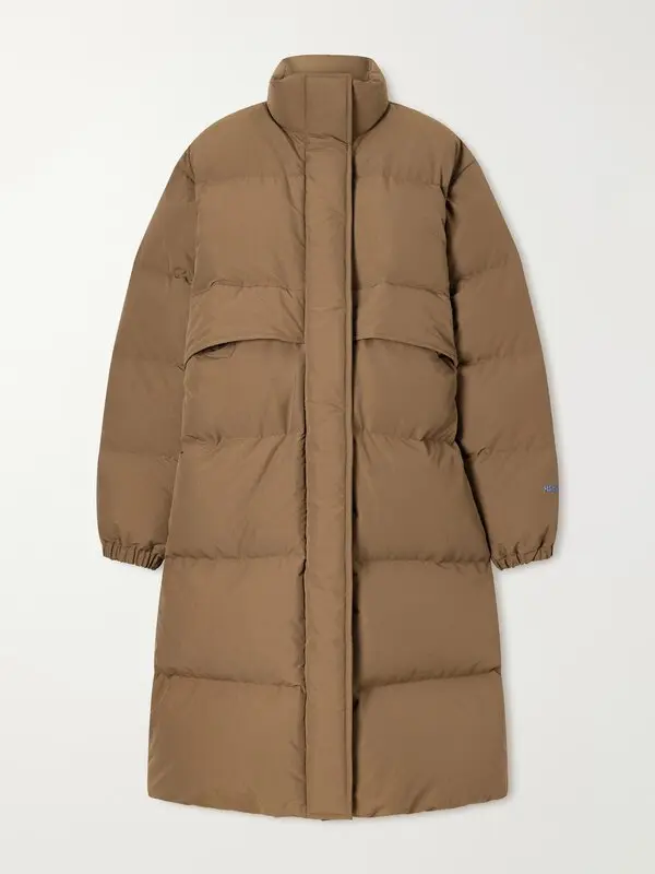 JIL SANDER Logo-appliquéd Quilted Shell Down Coat