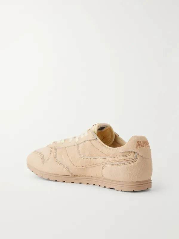 AUTRY Windspin Shell-trimmed Calf Hair Sneakers