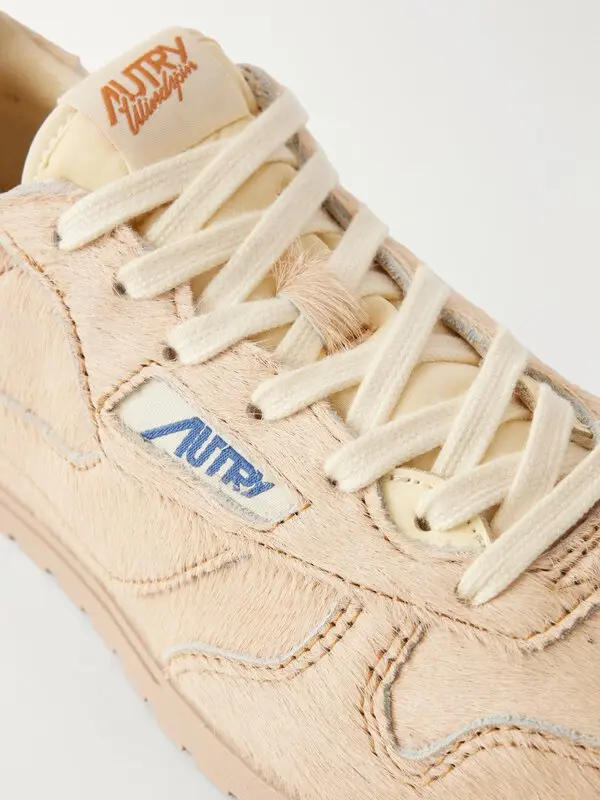 AUTRY Windspin Shell-trimmed Calf Hair Sneakers