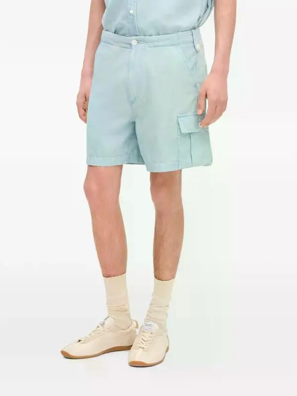 Kenzo Sounds Chambray Cargo Shorts