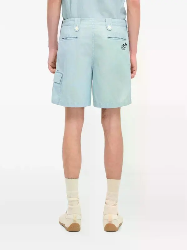 Kenzo Sounds Chambray Cargo Shorts