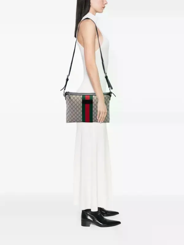 Gucci 2016-2026 Gg Supreme Web Crossbody Bag