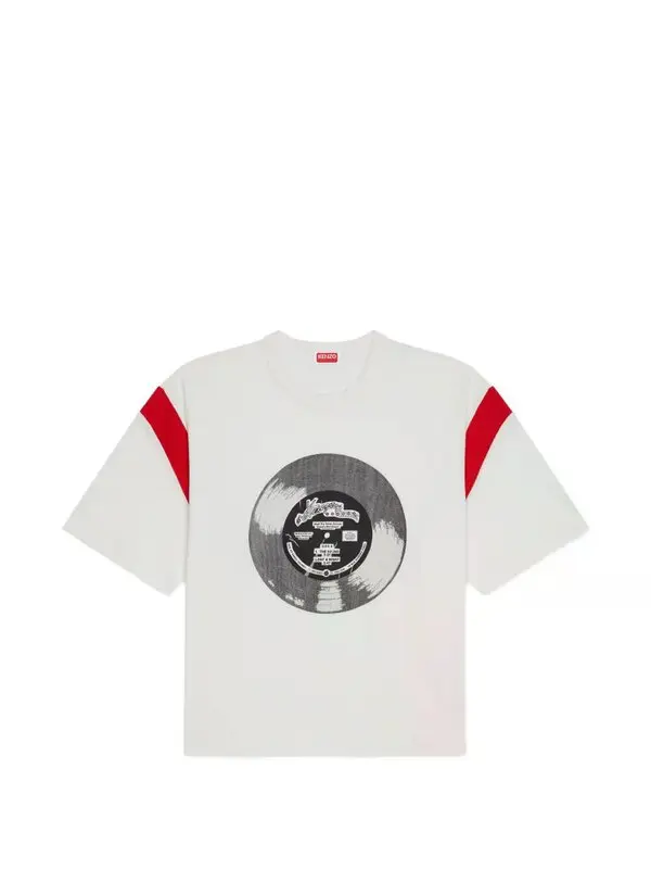 Kenzo Sounds Vinyl-motif T-shirt - White