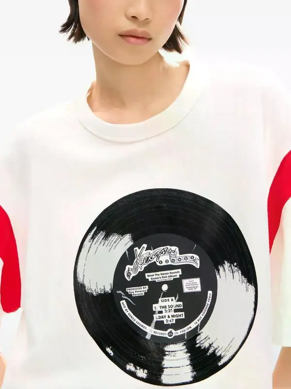 Kenzo Sounds Vinyl-motif T-shirt