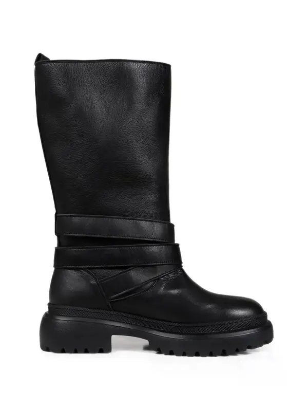 BOHEMSEO Buckle-detail Leather Boots