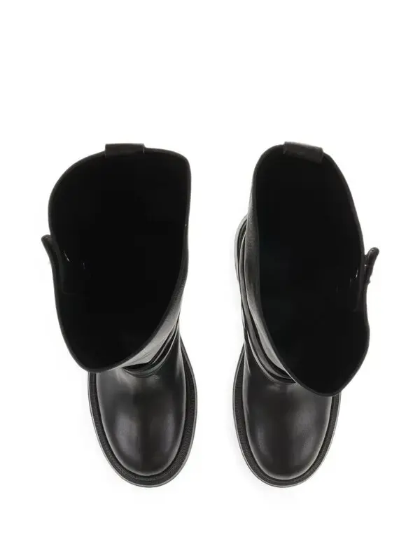 BOHEMSEO Buckle-detail Leather Boots