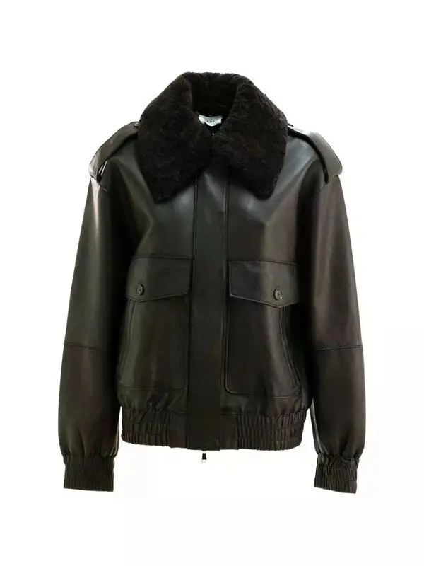 P.a.r.o.s.h Shearling-collar Jacket