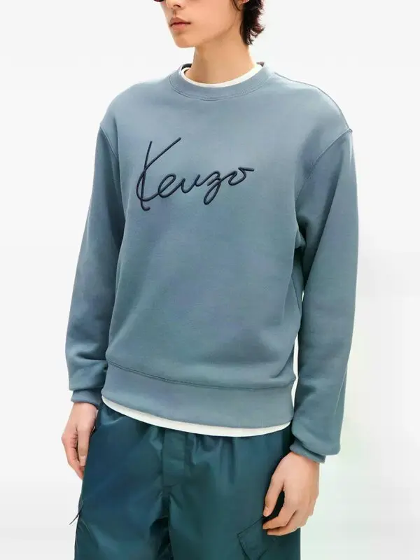 Kenzo Cotton Embroidered Sweatshirt