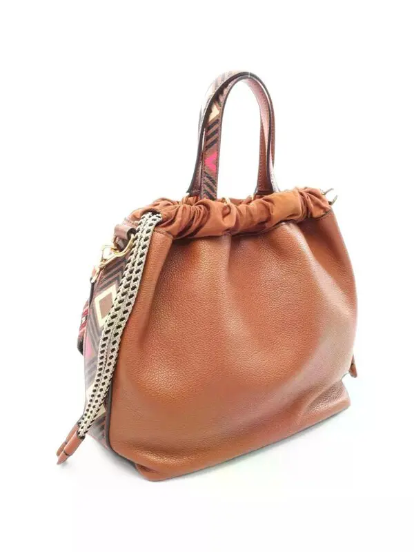 Etro 2010s Leather Tote Bag