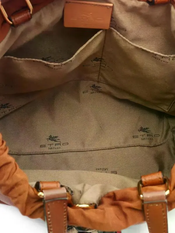 Etro 2010s Leather Tote Bag