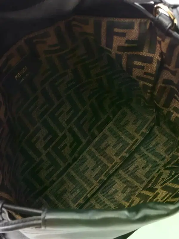 Fendi 2000-2010 Ff Leather Backpack