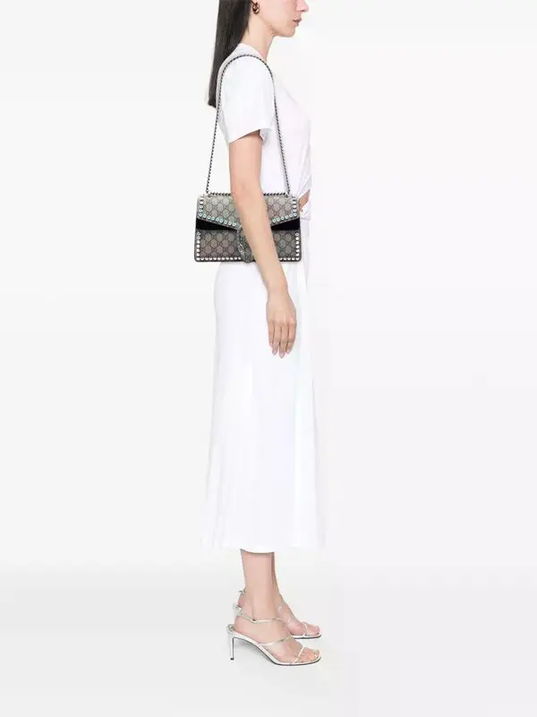 Gucci 2016-2026 Medium Gg Supreme Crystal Dionysus Shoulder Bag