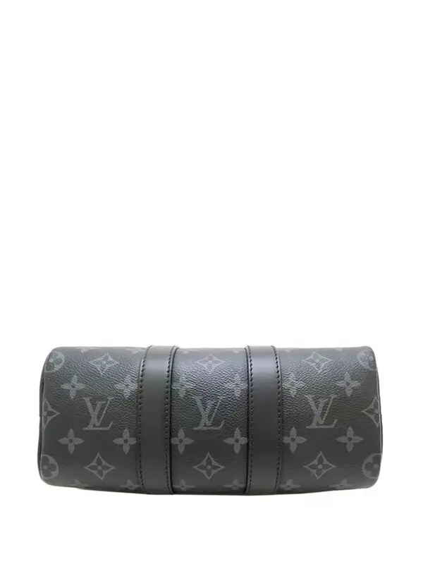 LOUIS VUITTON 2021-2026 Monogram Eclipse Reverse Keepall Bandouliere 25 Satchel