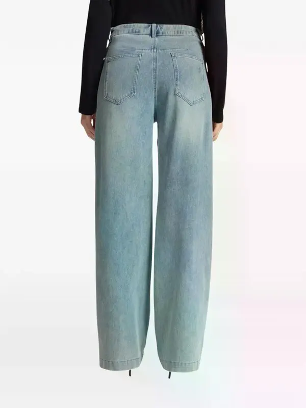 ELENA MIRÒ Side-stripe Wide-leg Jeans