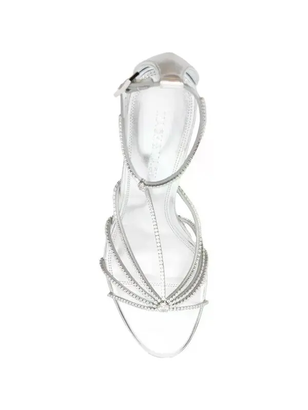 Mach & Mach Crystal-embellished T-bar Sandals