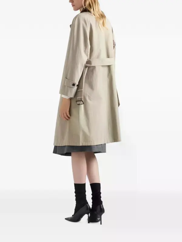 Prada Single-breasted Old Poplin Coat