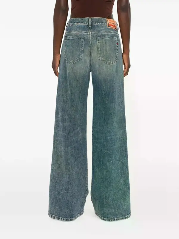 DIESEL® Faded Flared Jeans - Blue