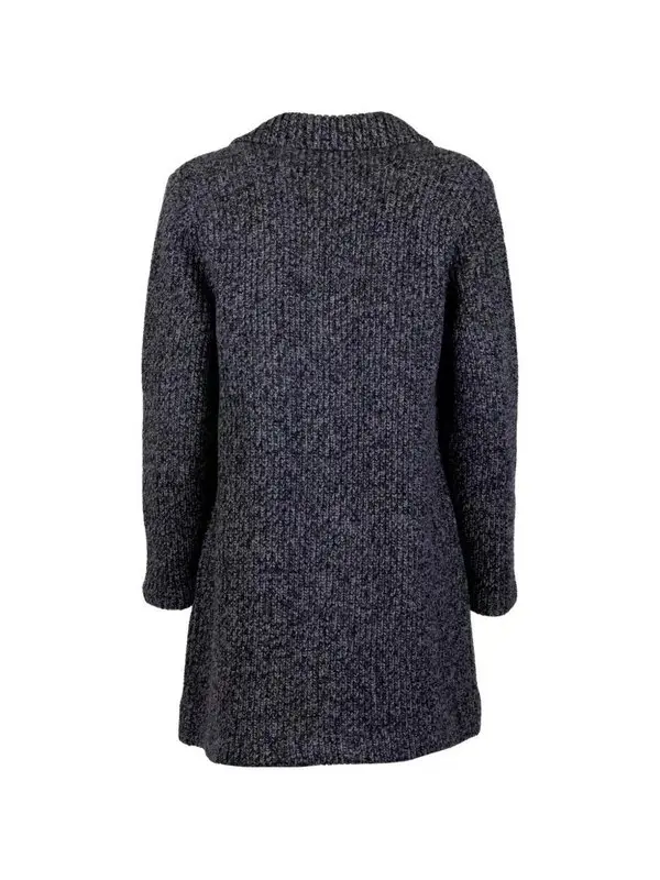 Aspesi Chunky-knit Single-breasted Coat