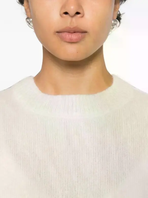 ALLUDE Short-sleeve Crew Neck Knitwear