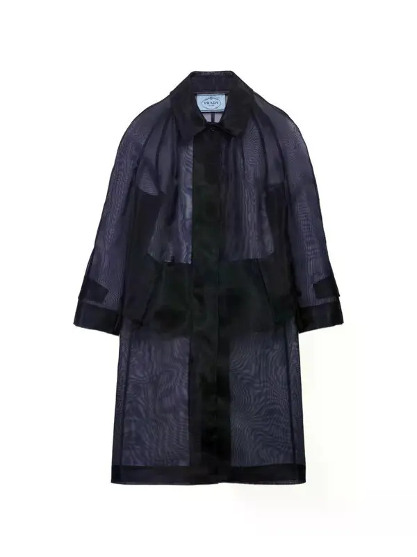 Prada Single-breasted Crinoline Coat