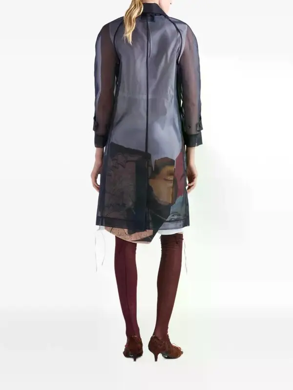 Prada Single-breasted Crinoline Coat