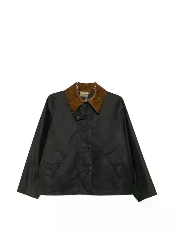 Barbour Corduroy-collar Waxed Jacket