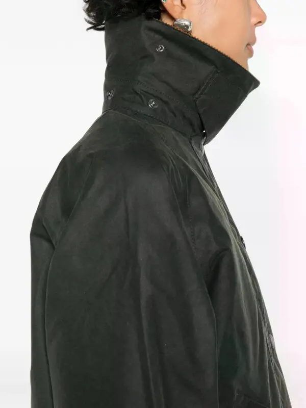 Barbour Corduroy-collar Waxed Jacket