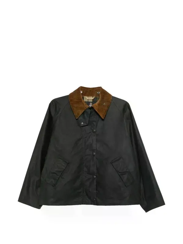 Barbour Corduroy-collar Waxed Jacket