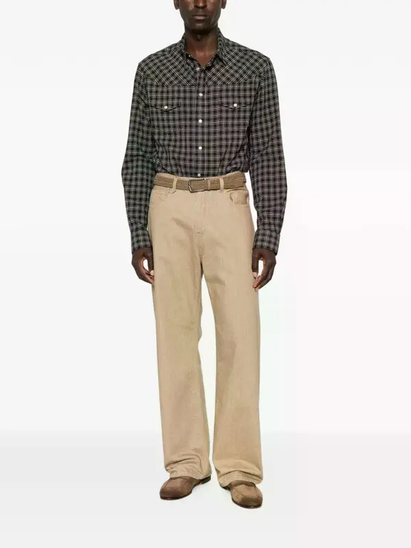 Emporio Armani Check-pattern Western-yoke Shirt