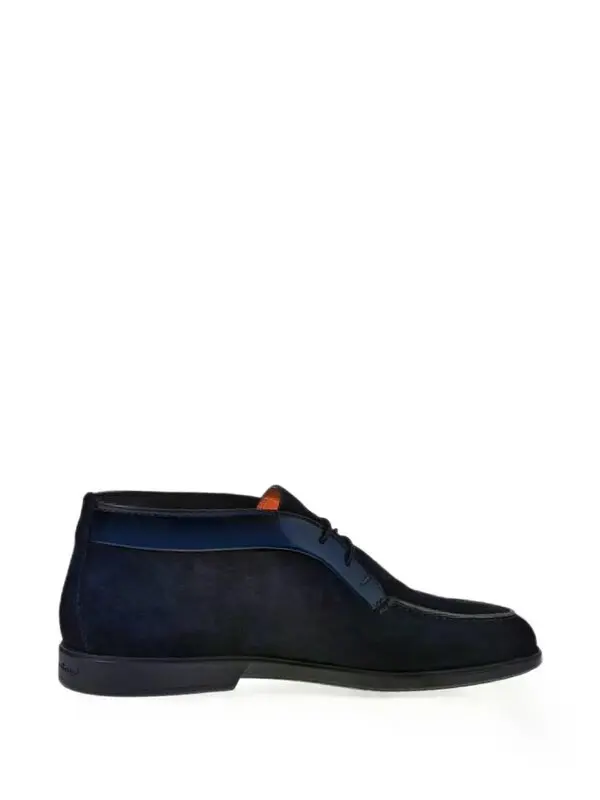 Santoni Suede Apron-toe Desert Boots