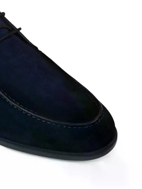 Santoni Suede Apron-toe Desert Boots