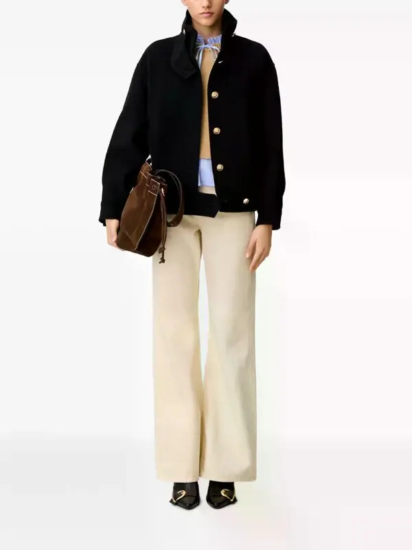 Claudie Pierlot Short Gold Blouson Coat