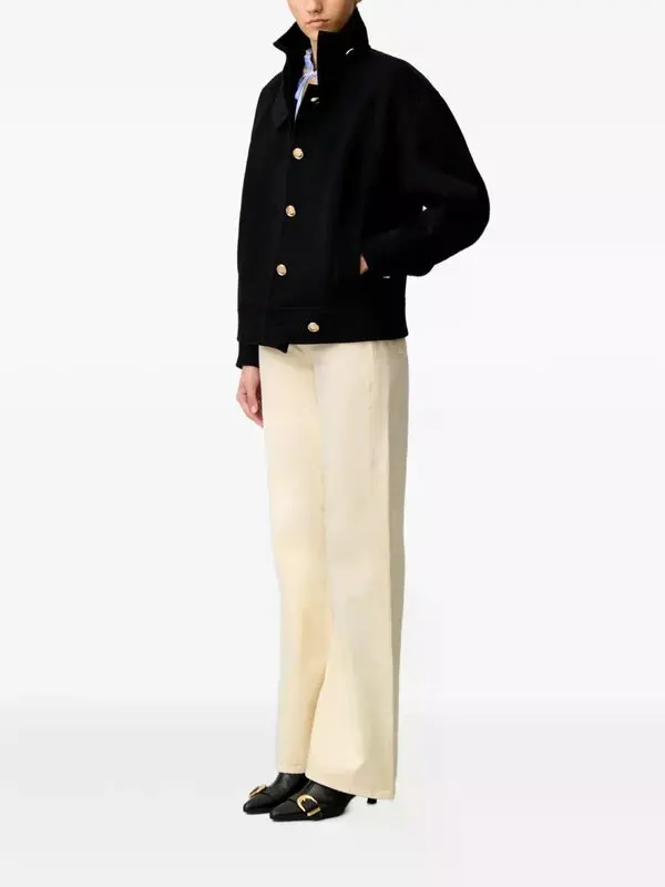Claudie Pierlot Short Gold Blouson Coat
