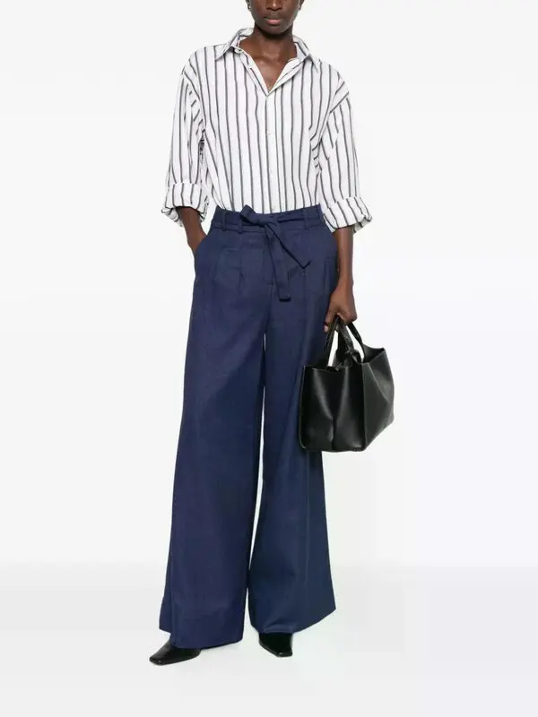 Maison123 Belted Wide-leg Trousers