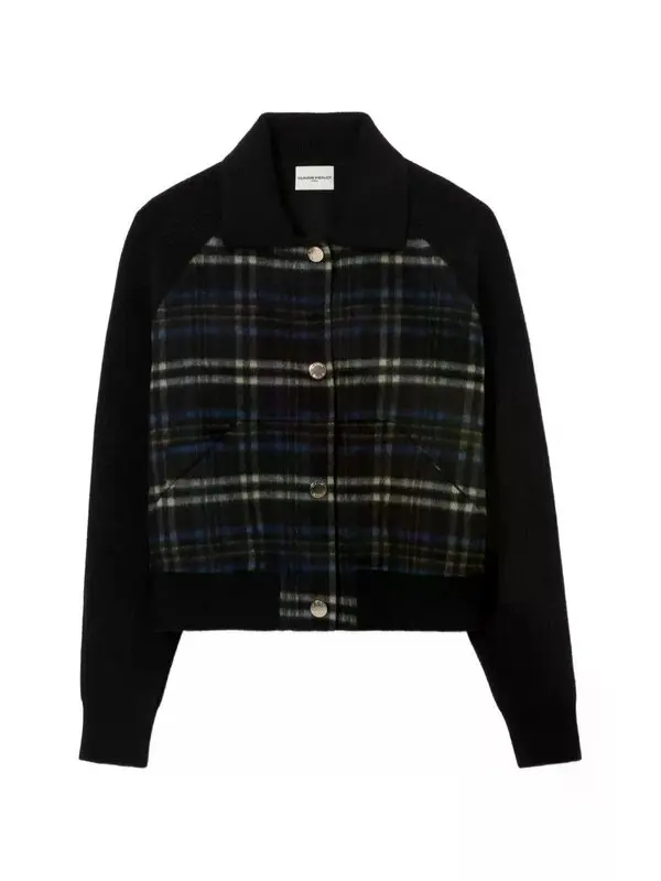 Claudie Pierlot Striped Bi-material Jacket