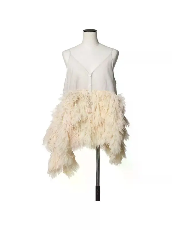 MULLER OF YOSHIOKUBO Canopy Tulle V-neck Top