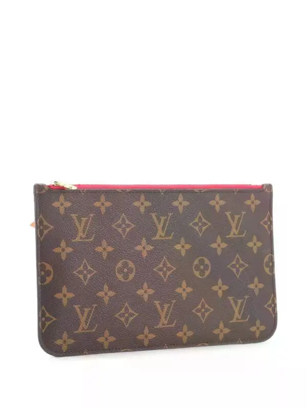 LOUIS VUITTON Neverfull Pochette Monogram Canvas Large Pouch