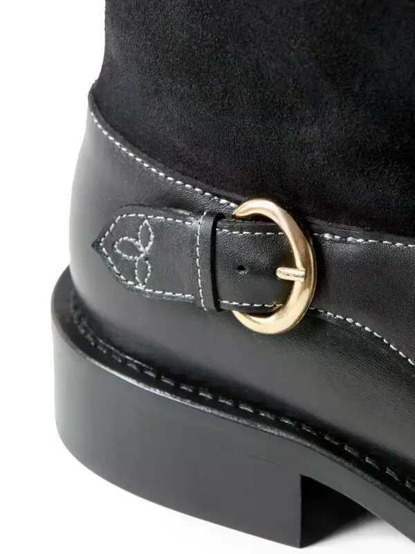 Claudie Pierlot Buckle-detail Knee-high Boots