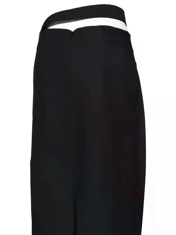 BOHEMSEO Draped-detail Midi Skirt